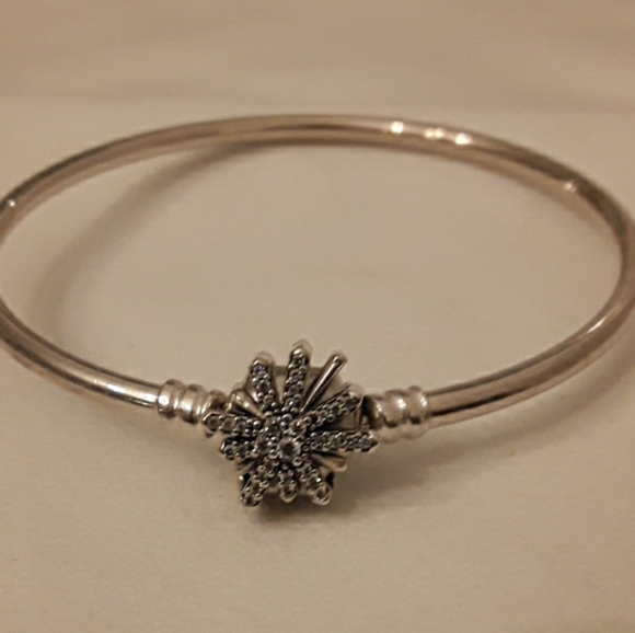 Pandora | Jewelry | Pandora Silver Fireworks Bangle Charm Bracelet ...